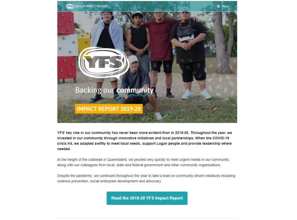 YFS e-News for October 2020 - YFS